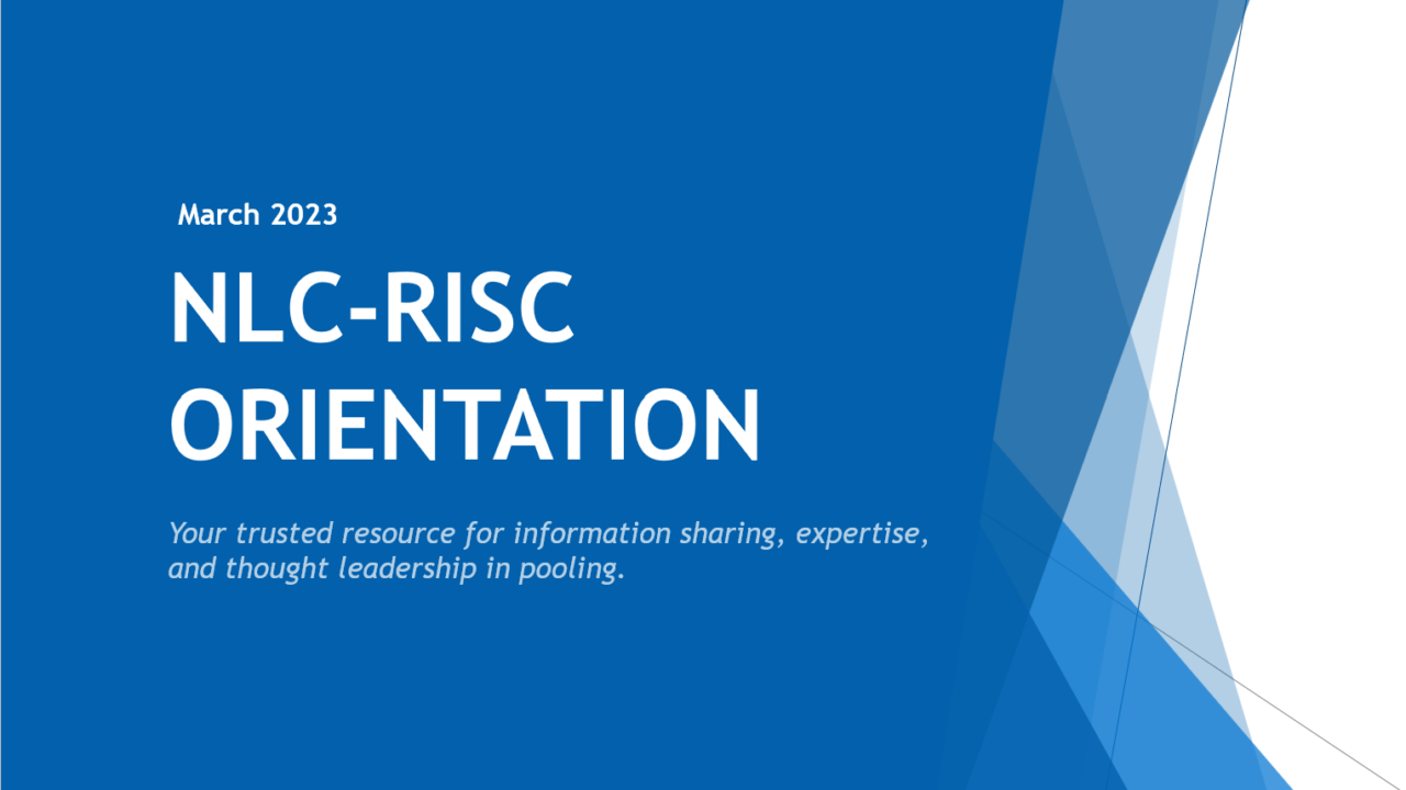 2023 NLC-RISC Orientation - NLC RISC