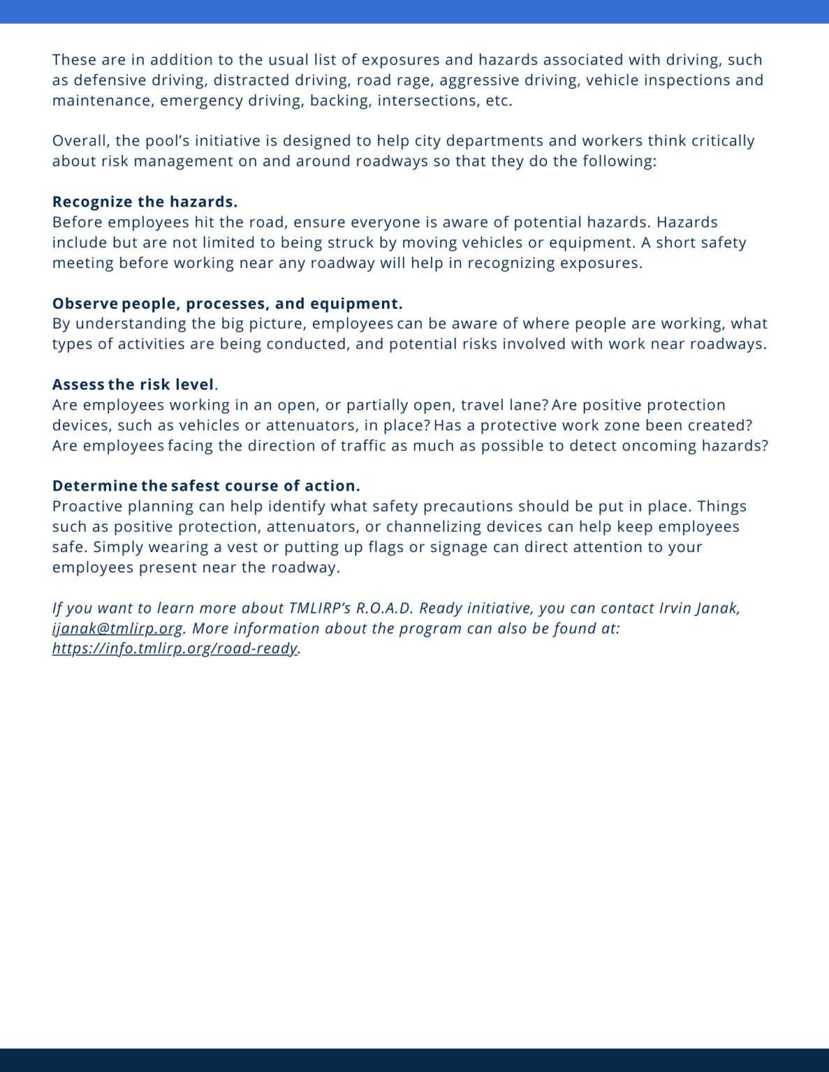 TMLIRP Member Spotlight - July 2022 - NLC RISC